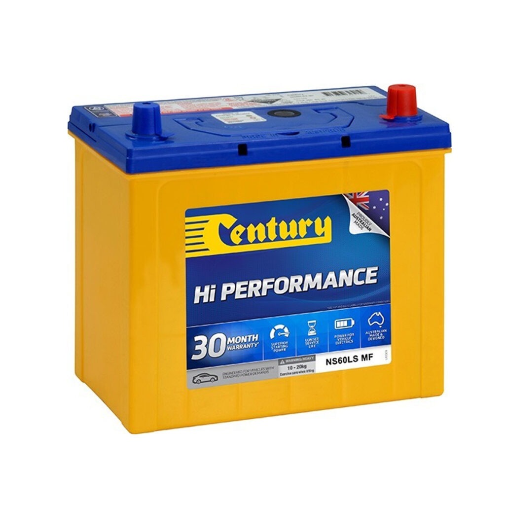 Century Hi Performance Car Battery NS60LS MF - Battery Central Brisbane
