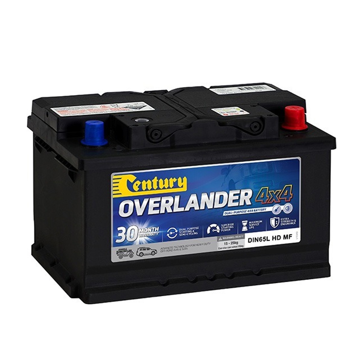 Century Overlander 4x4 Battery DIN65LHD MF - Battery Central Brisbane