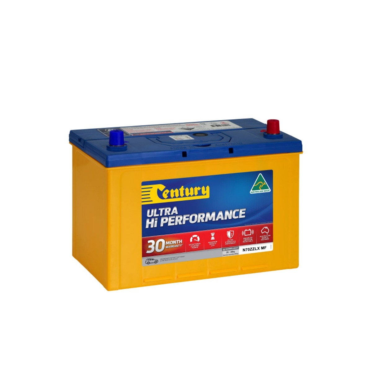 Century Ultra Hi Performance Battery N70ZZLX MF - Battery Central Brisbane