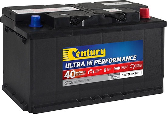 Century Ultra Hi Performance Battery DIN75LHX MF - Battery Central Brisbane