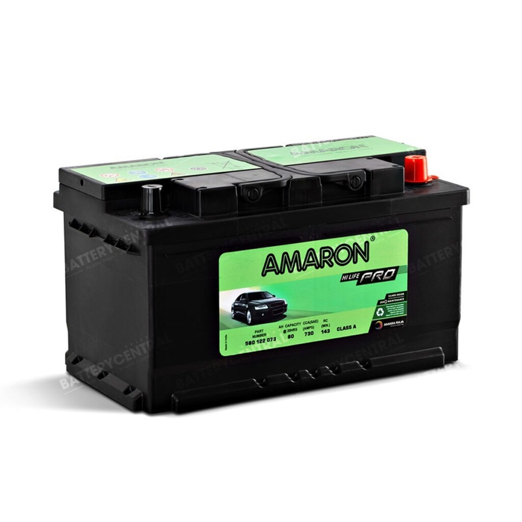 Amaron Pro Series MF Automotive Battery Din80 - Battery Central Brisbane