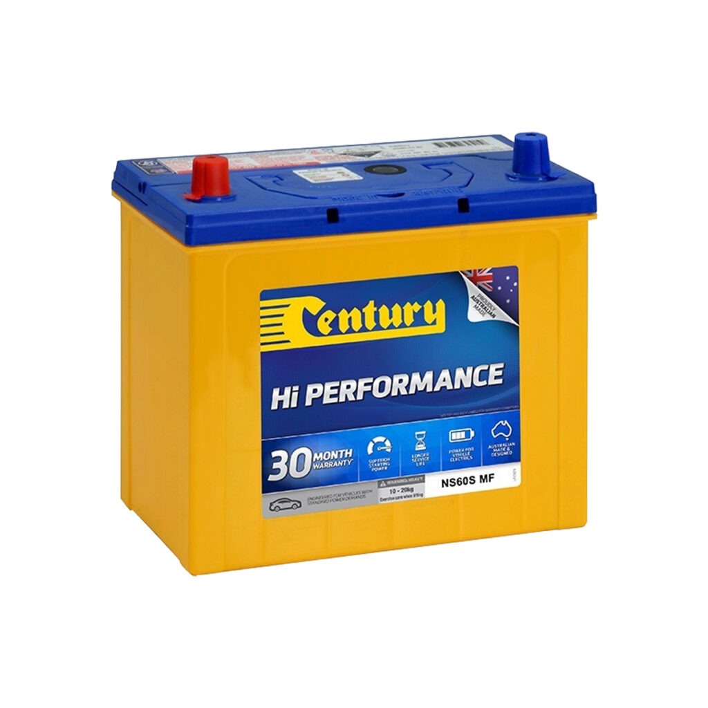 Century Hi Performance Car Battery NS60L MF - Battery Central Brisbane