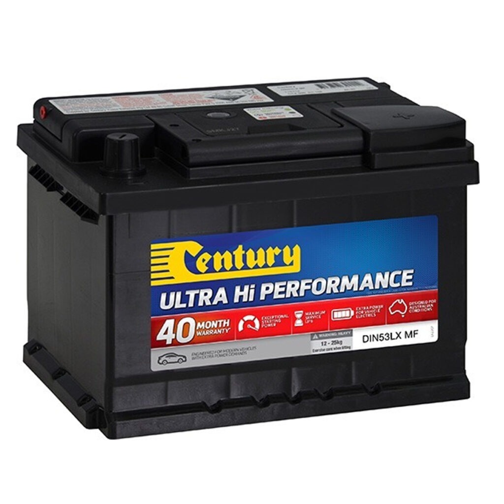 Century Ultra Hi Performance Car Battery DIN53LX MF - Battery Central ...