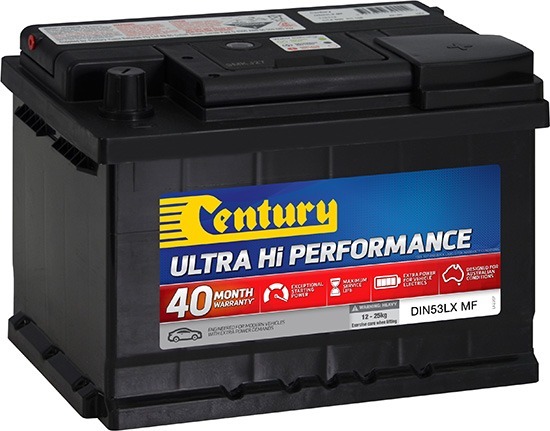 Century Ultra Hi Performance Battery DIN53LX MF - Battery Central Brisbane
