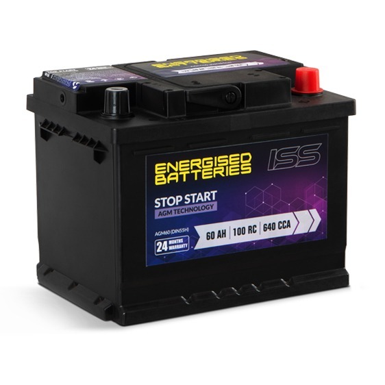 Energised AGM Battery AGM60 (DIN55H) - Battery Central Brisbane