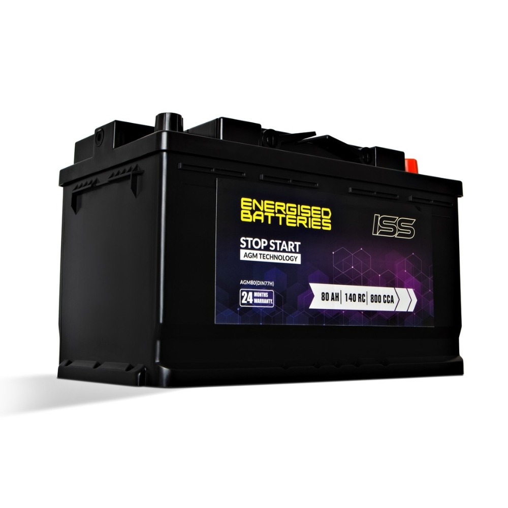 Energised AGM Start Stop Battery AGM80 (DIN77H) - Battery Central Brisbane