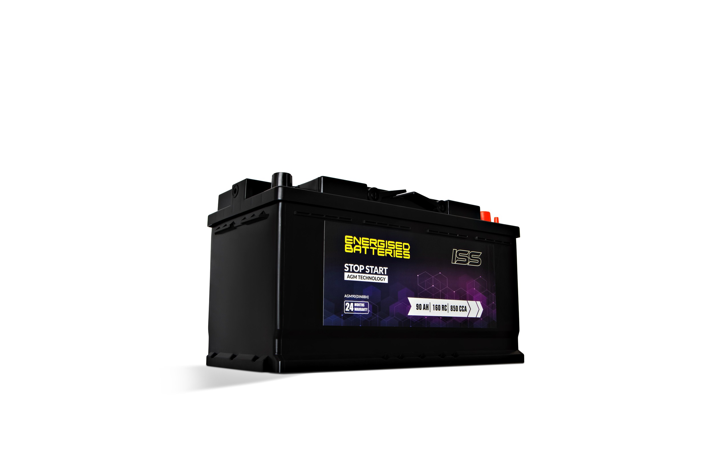 Energised AGM Battery AGM90 (DIN88H) - Battery Central Brisbane