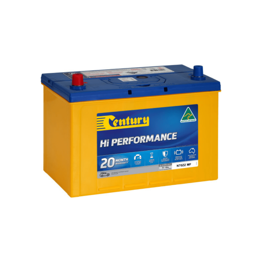 Century Hi Performance Car Battery N70ZZ MF - Battery Central Brisbane