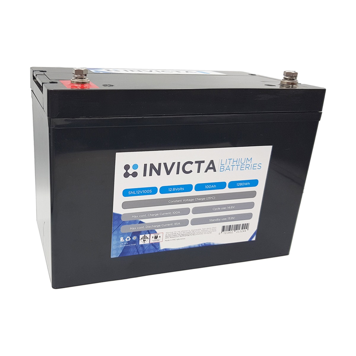 Invicta Lithium 12V 100Ah SNL12V100S - Battery Central Brisbane