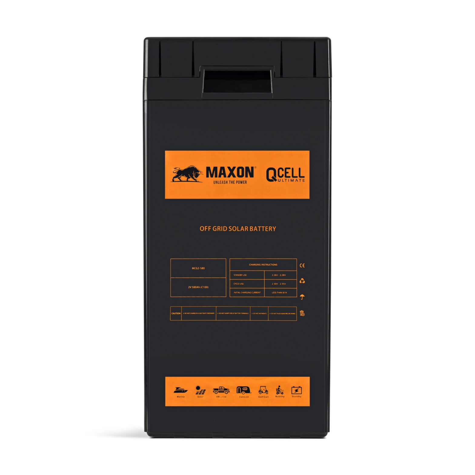 Maxon 48V 580Ah Deep Cycle Solar Battery Bank MCG2-580 x 24 - Battery ...