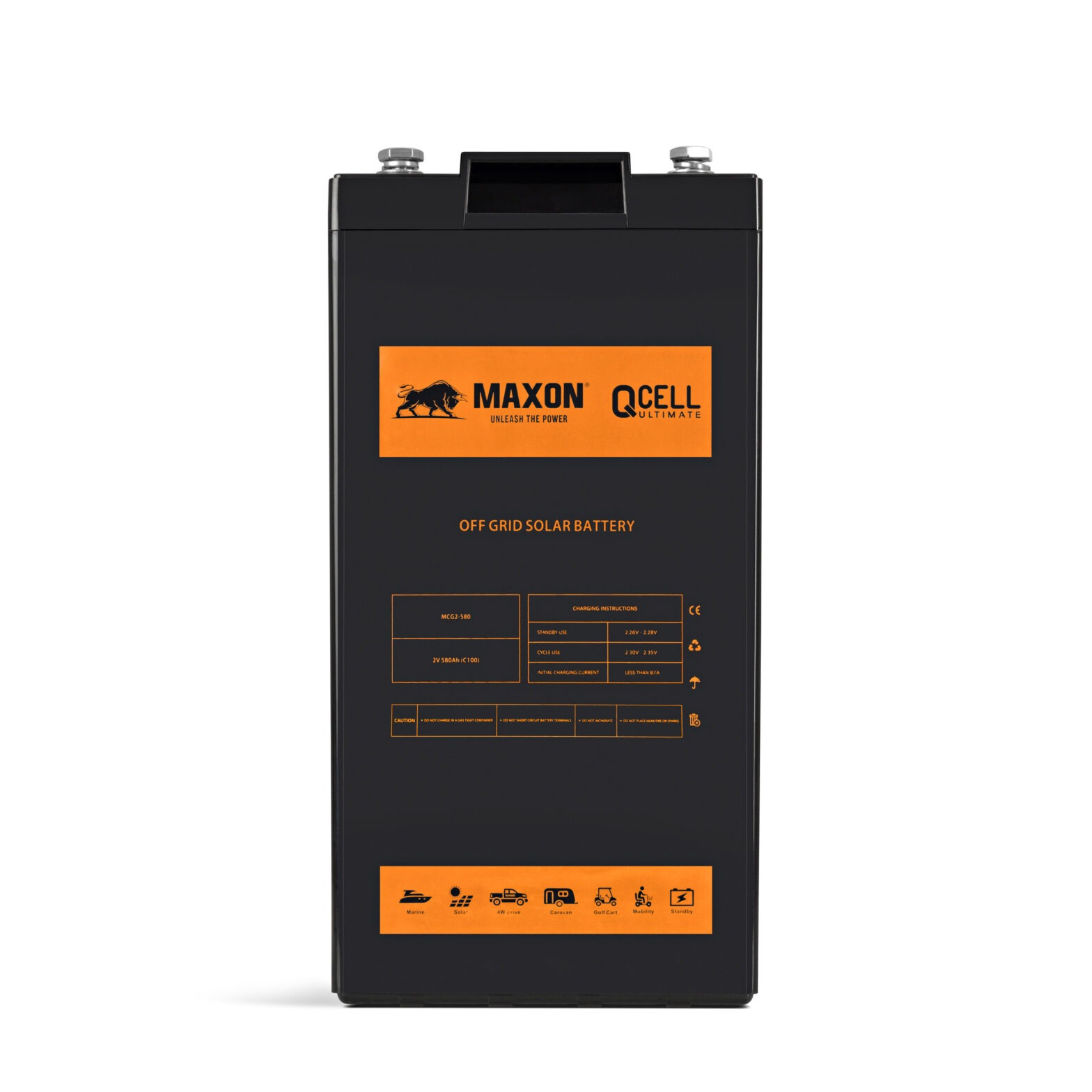 Maxon 48V 580Ah Deep Cycle Solar Battery Bank MCG2-580 x 24 - Battery ...