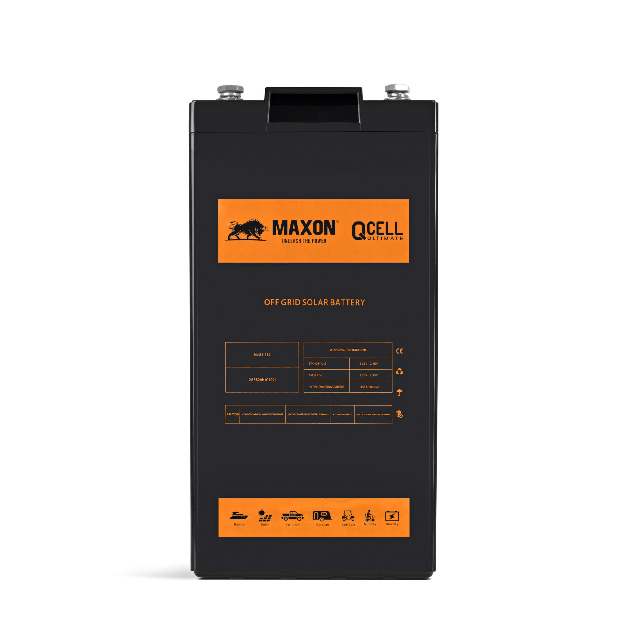 Maxon 48V 580Ah Deep Cycle Solar Battery Bank MCG2-580 x 24 - Battery ...