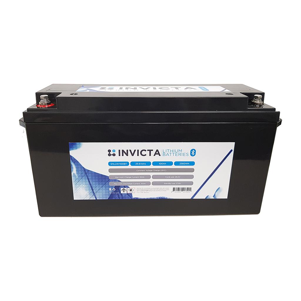 Invicta Lithium 24V 100Ah SNL24V100BT - Battery Central Brisbane