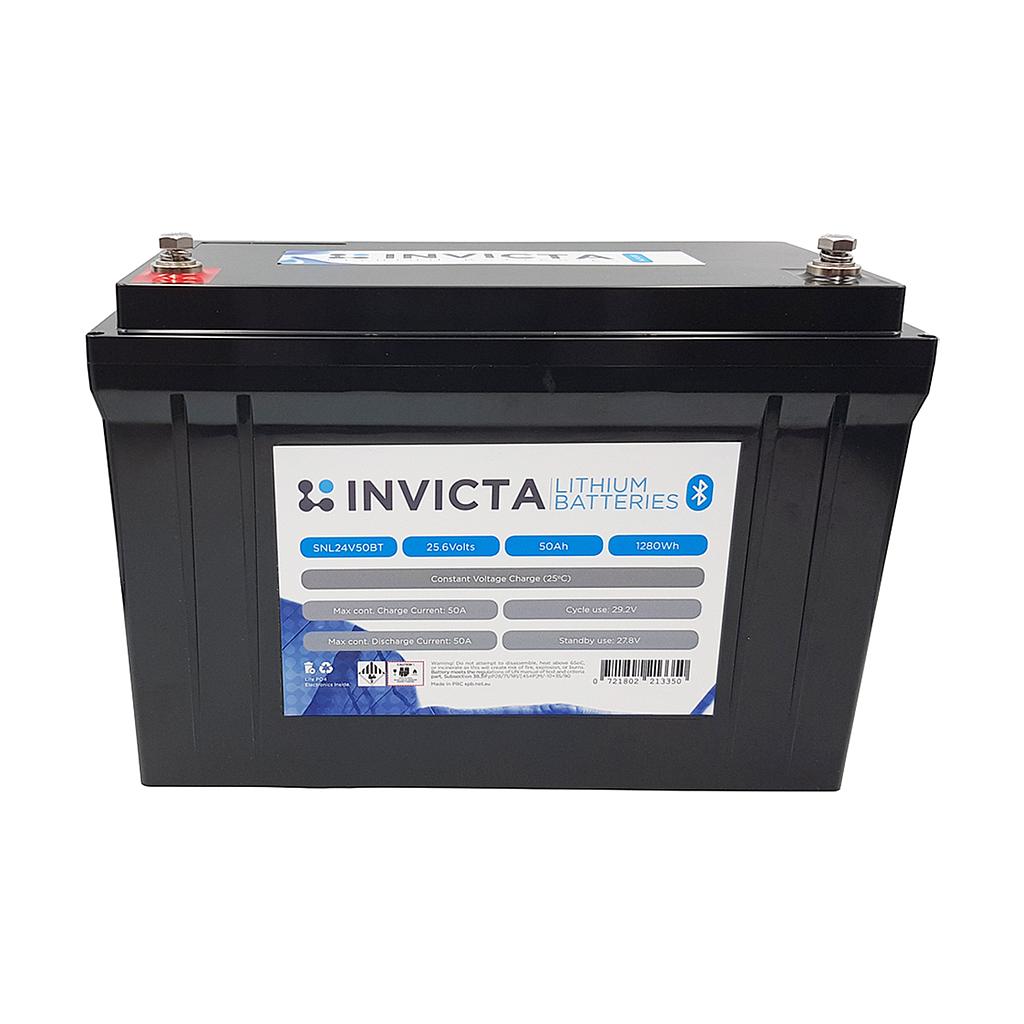 Invicta Lithium 24V 50Ah SNL24V50BT - Battery Central Brisbane