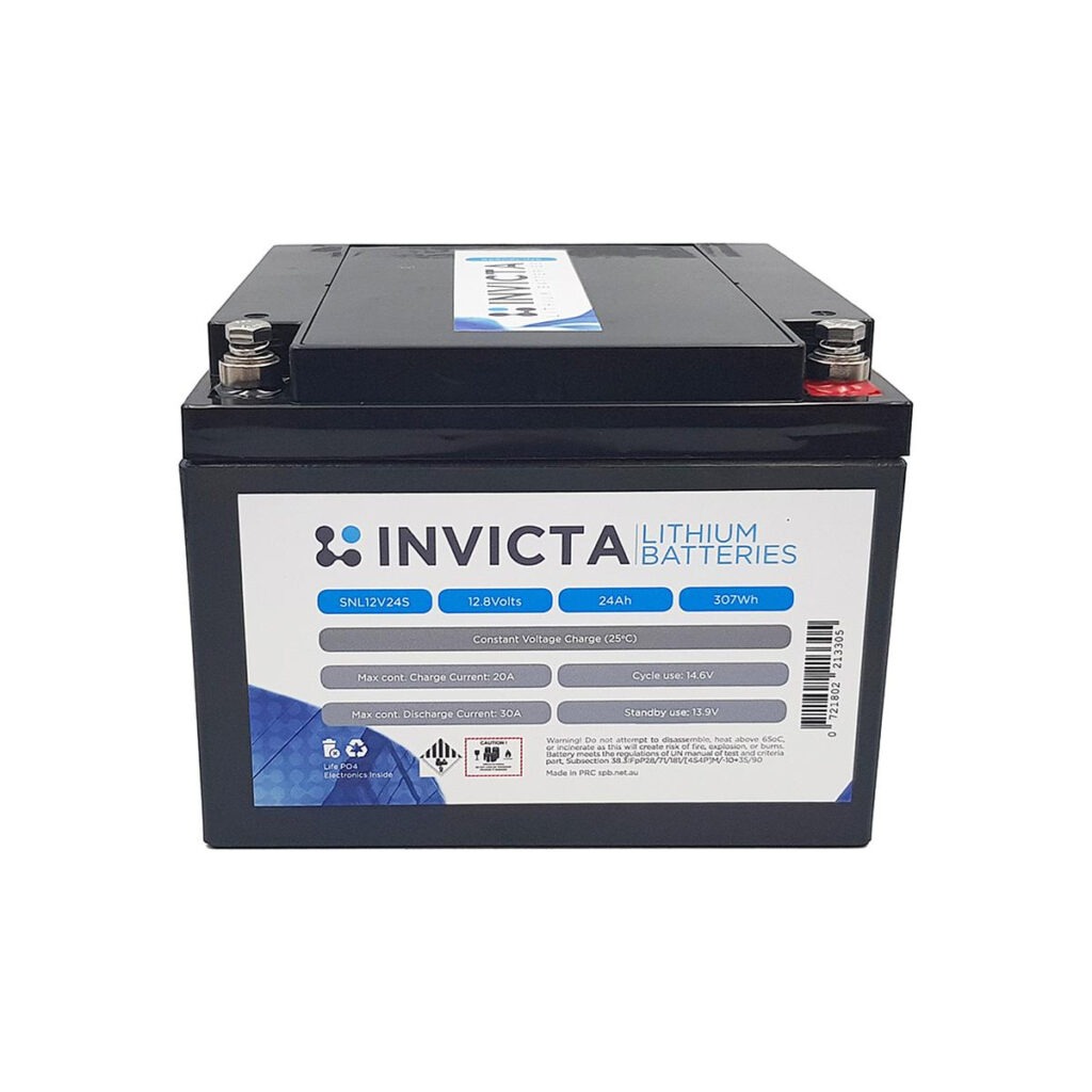Invicta Lithium Deep Cycle Battery 12V 24Ah SNL12V24S - Battery Central ...