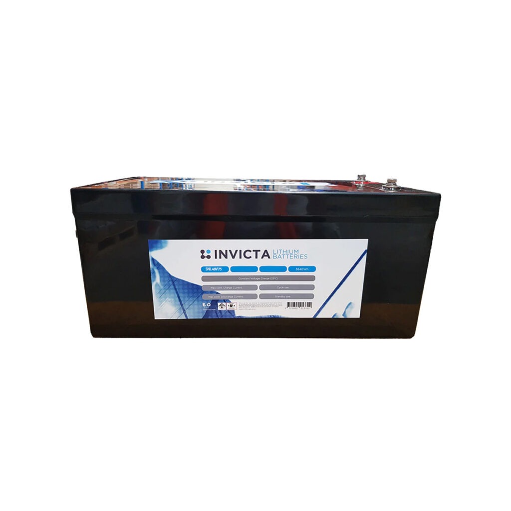 Invicta Lithium Deep Cycle Battery 48V 75Ah SNL48V75 - Battery Central ...