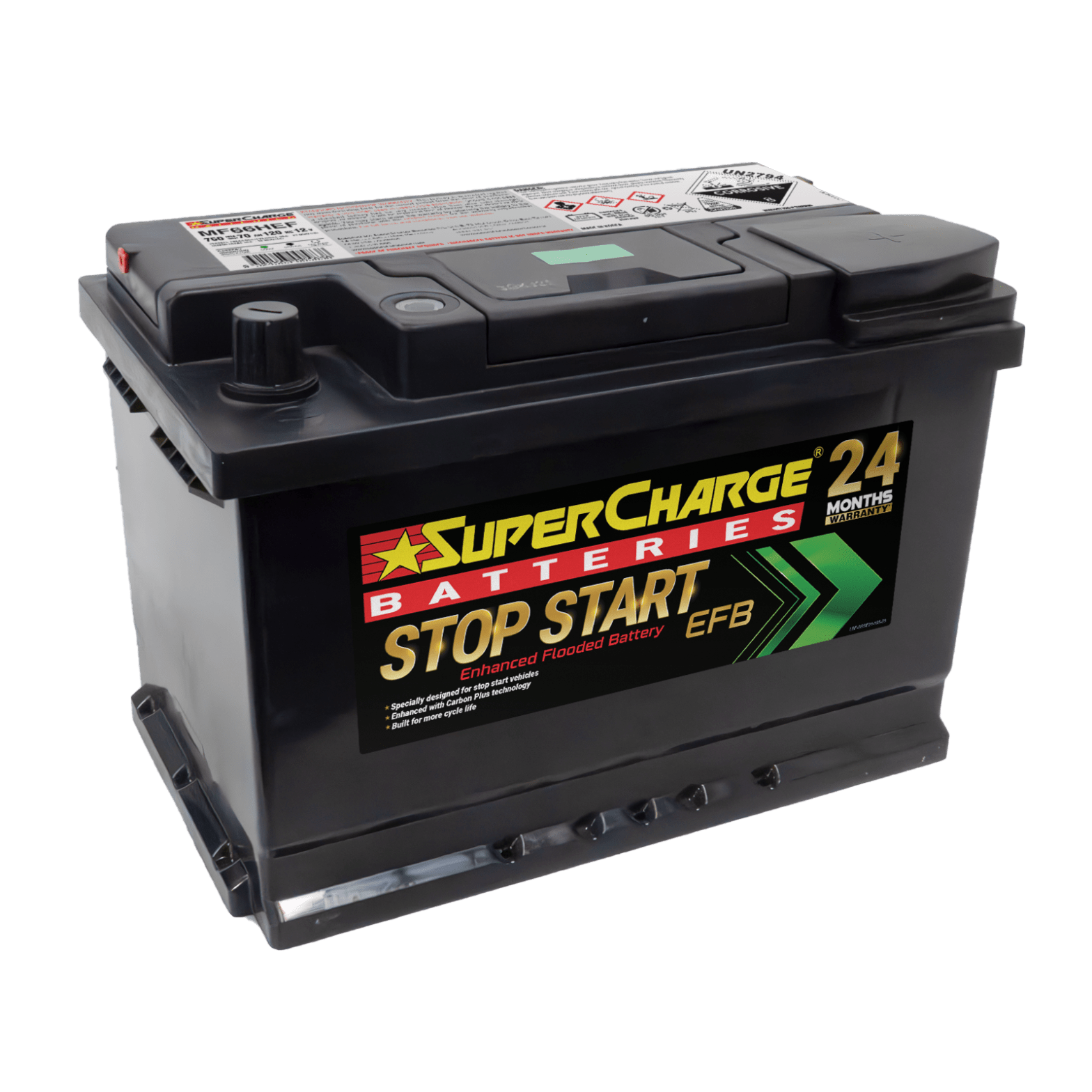 SuperCharge EFB Start Stop Car Battery MF66HEF - Battery Central Brisbane