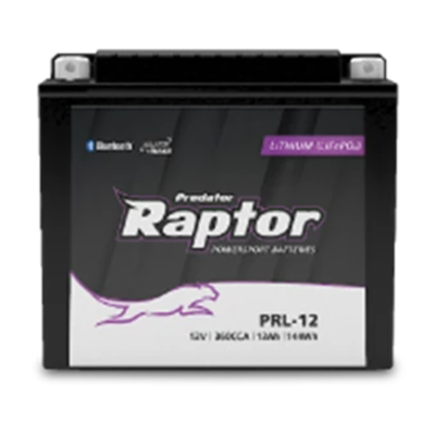 Predator Raptor Lithium Motor Cycle Battery PRL-12 - Battery Central ...